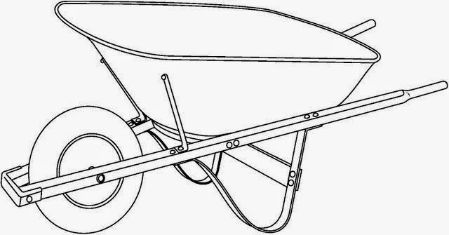 Wheelbarrow Coloring Page Coloring Pages